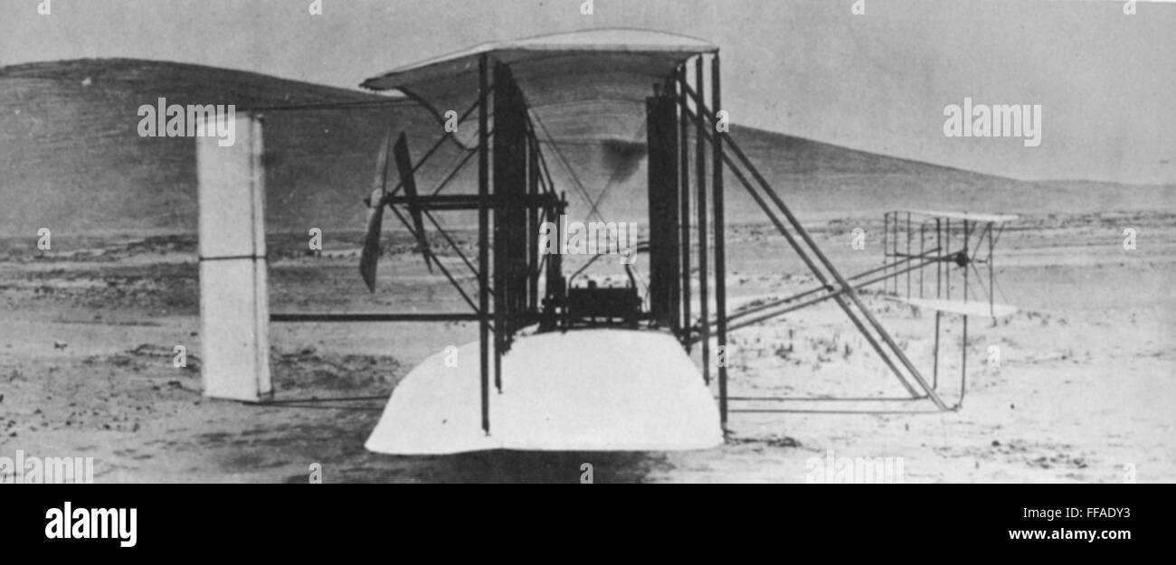 WRIGHT BROTHER'S PLANE. /nThe Wright Brother's flying machine at Kitty ...