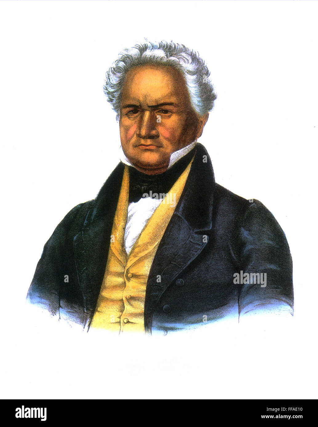 Cherokee chief major ridge portrait Cut Out Stock Images & Pictures - Alamy