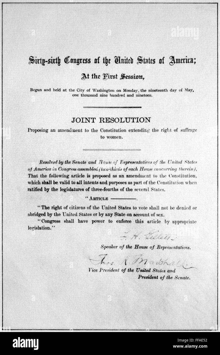 WOMEN'S RIGHTS MOVEMENT. /nThe Congressional Resolution for the ...