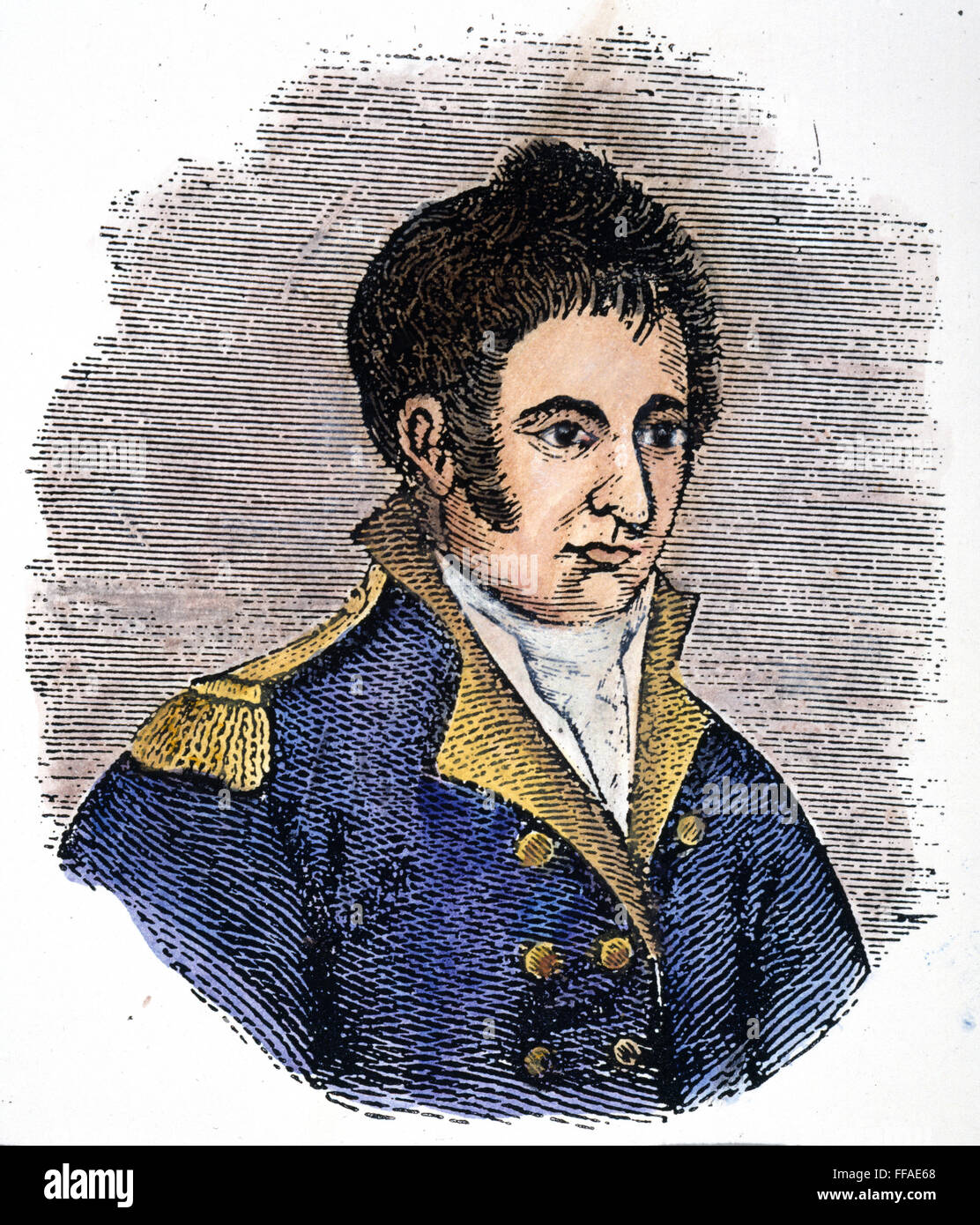 MERIWETHER LEWIS /n(1774-1809). American explorer: wood engraving, 1811 ...