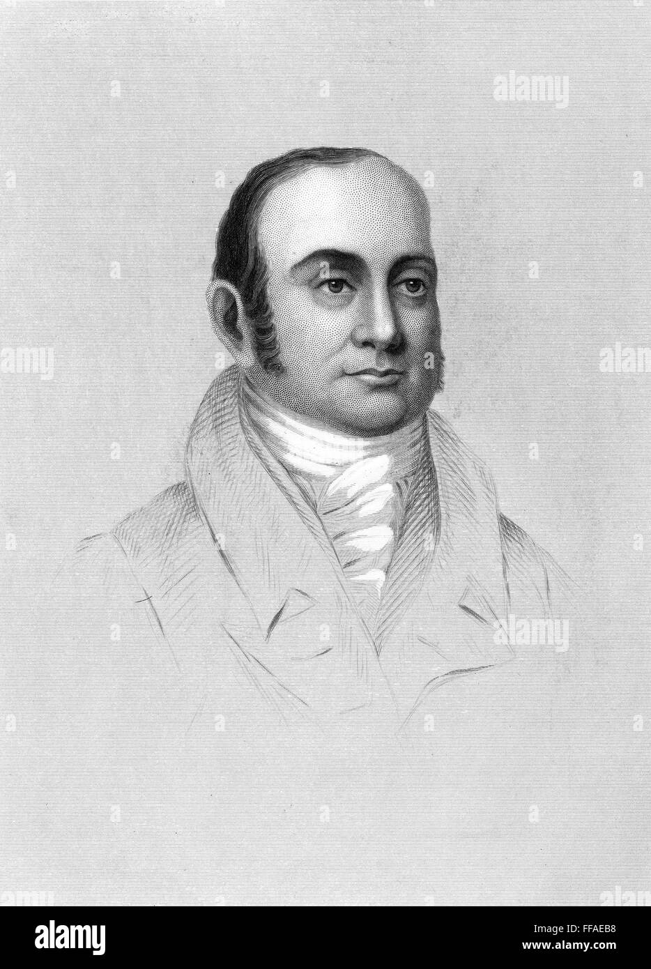 JACOB PERKINS (1766-1849). /nAmerican inventor. Stipple engraving, 19th ...