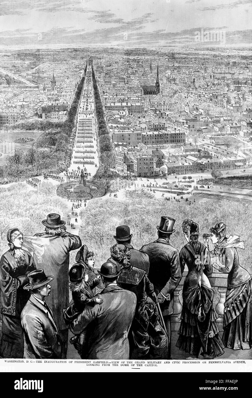 GARFIELD INAUGURATION, 1881. /nThe inauguration of James A. Garfield as ...