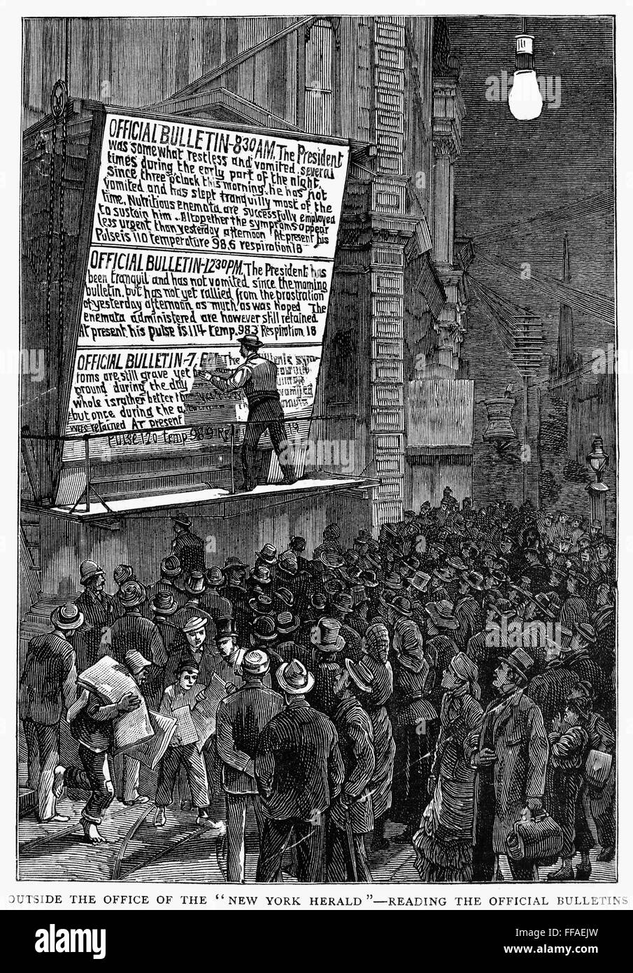 GARFIELD: ASSASSINATION. /nPosting the bulletins about the ...