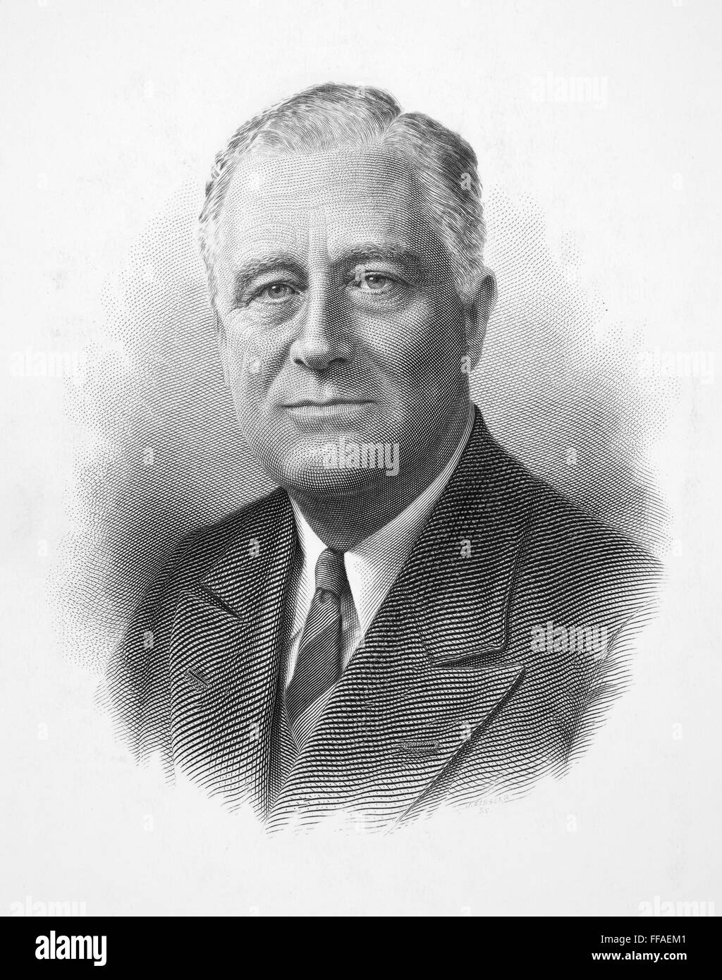 FRANKLIN DELANO ROOSEVELT /n(1882-1945). 32nd President of the United ...