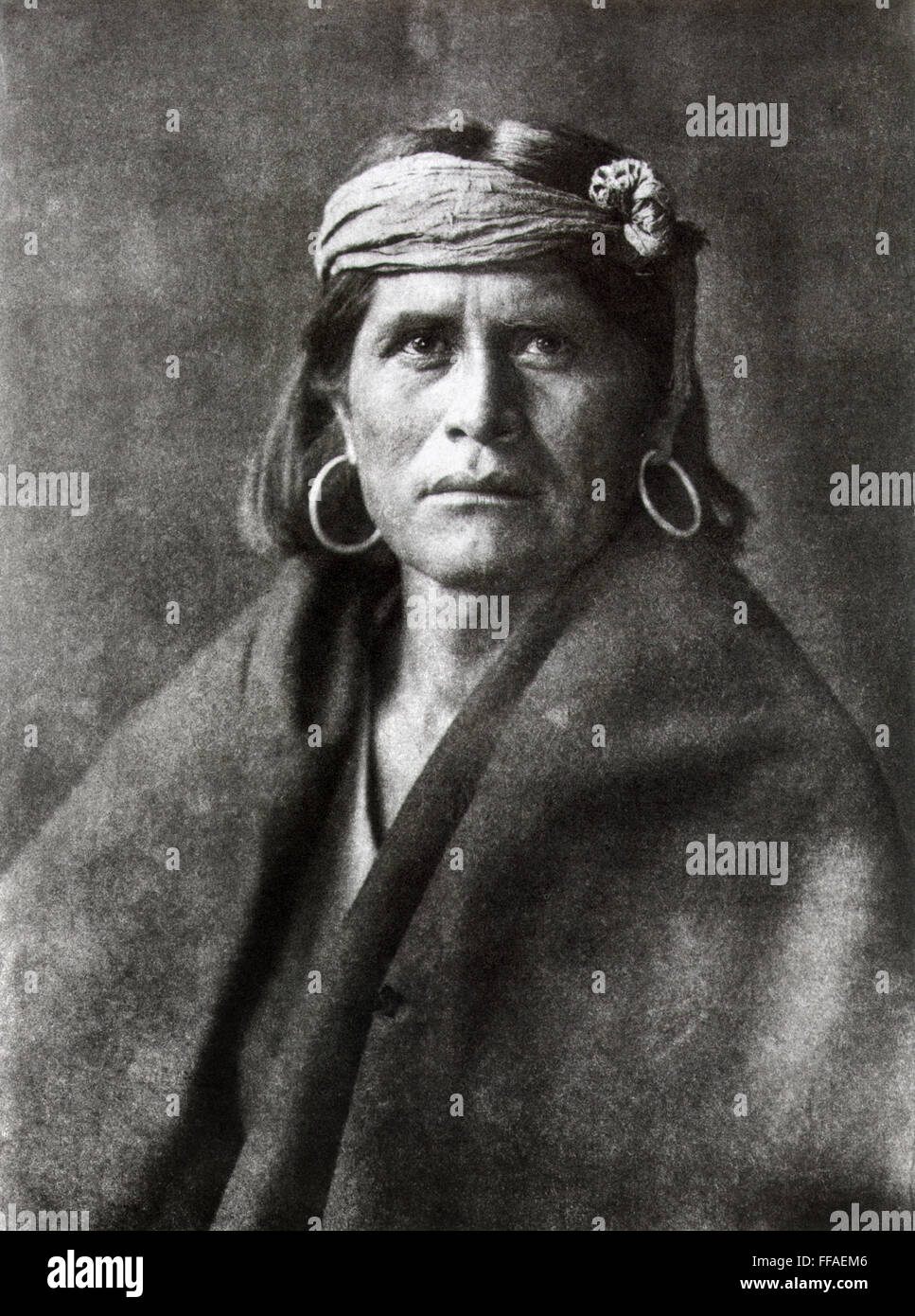 CURTIS: HOPI NATIVE AMERICAN. /nPhotograph of a Walpi man, 1921, by ...