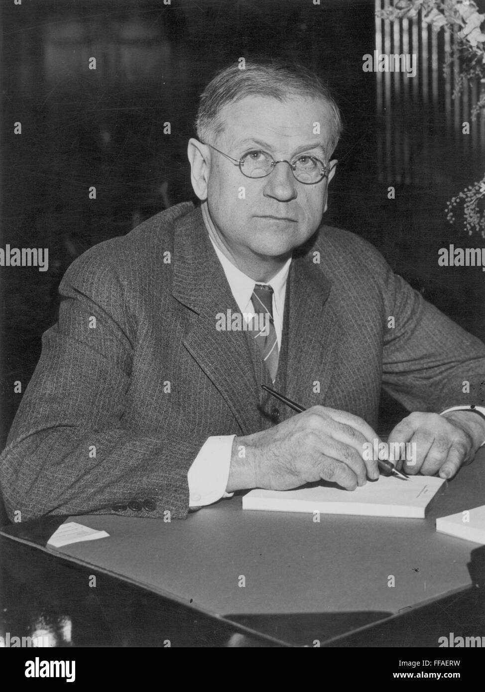 HAROLD LeCLAIR ICKES /n(1874-1952). American lawyer and politician ...