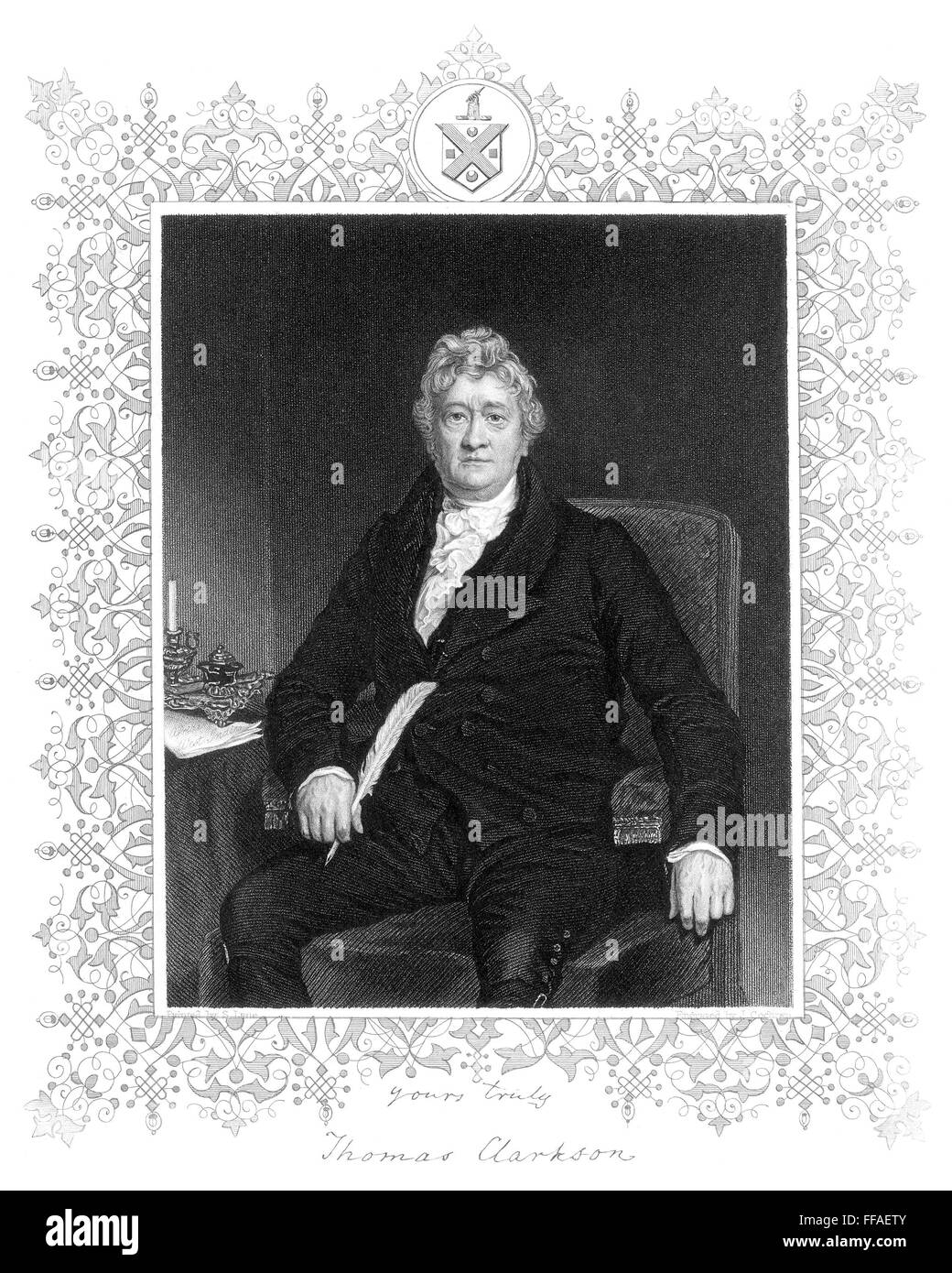 THOMAS CLARKSON (1760-1846). /nEnglish abolitionist. Contemporary steel ...