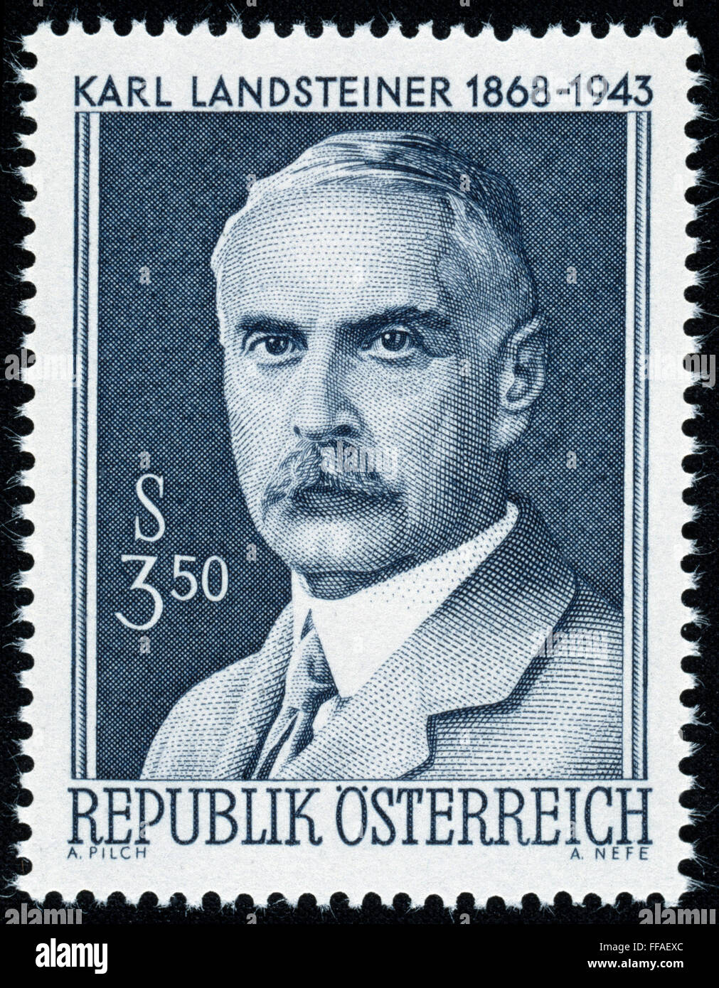 KARL LANDSTEINER (1868-1943). /nAustrian (naturalized American ...