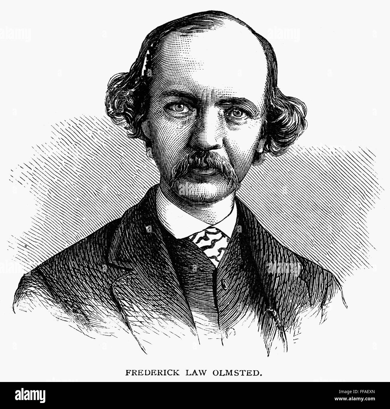FREDERICK LAW OLMSTED /n(1822-1903). American landscape architect. Wood ...