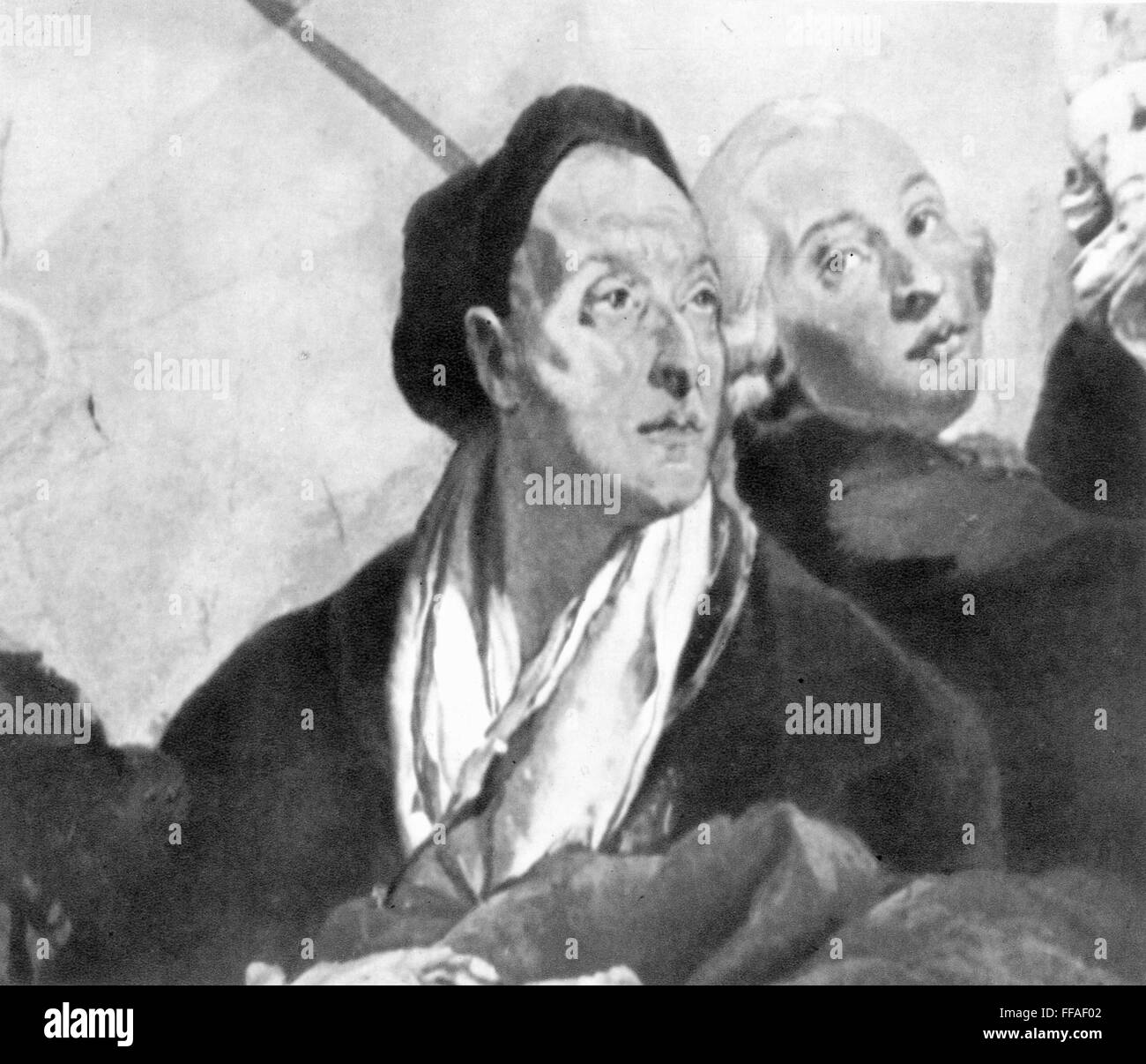 GIOVANNI BATTISTA TIEPOLO /n(1696-1770). Italian painter. Self-portrait ...