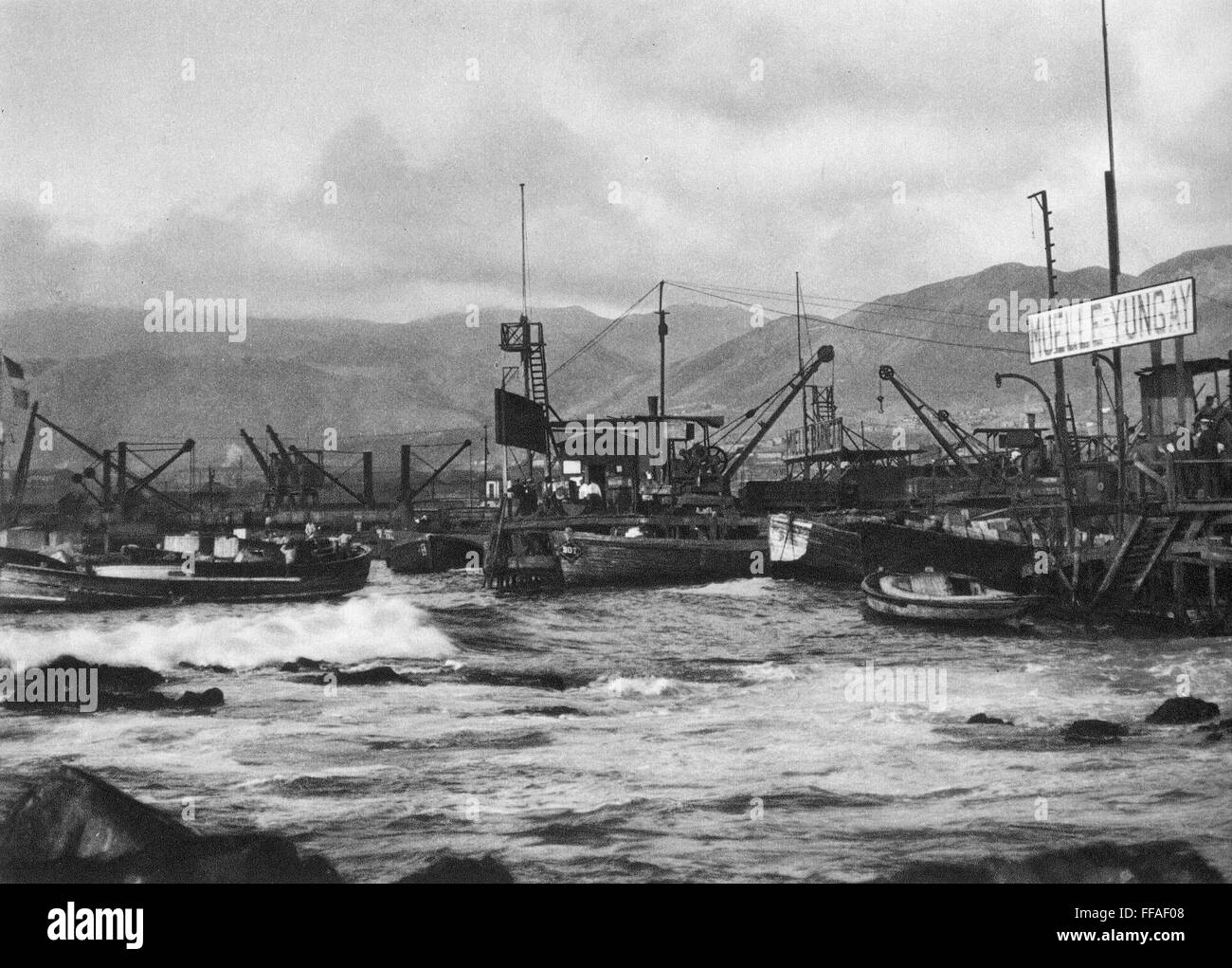 CHILE: ANTOFAGASTA, 1920s. /nThe Port of Antofagasta in Chile ...