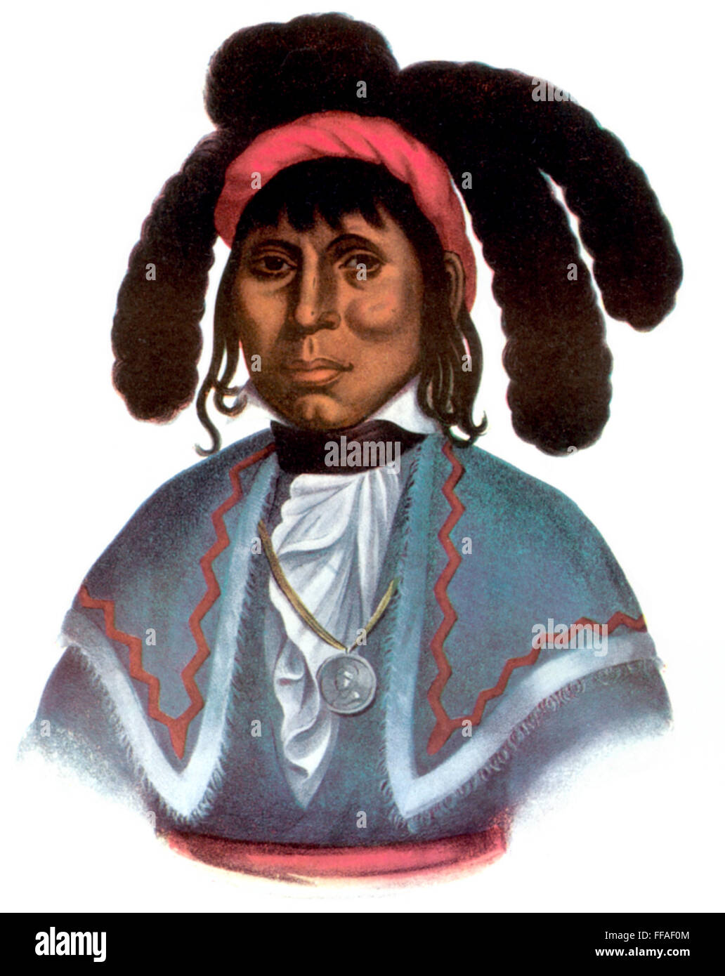 MICANOPY (c1790-c1848). /nNative American Seminole chief. Lithograph ...