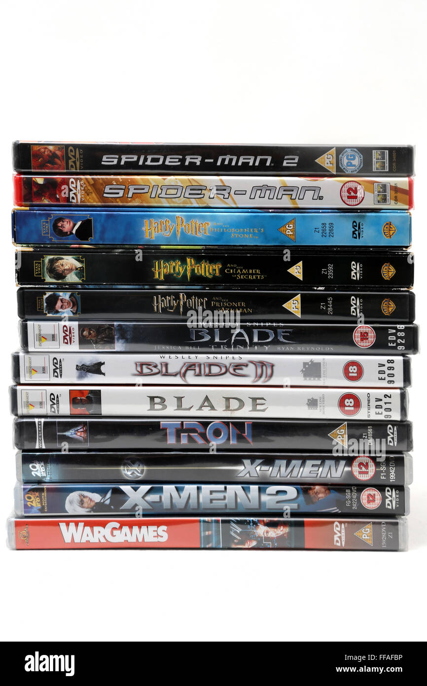 Pile of dvds hi-res stock photography and images - Alamy