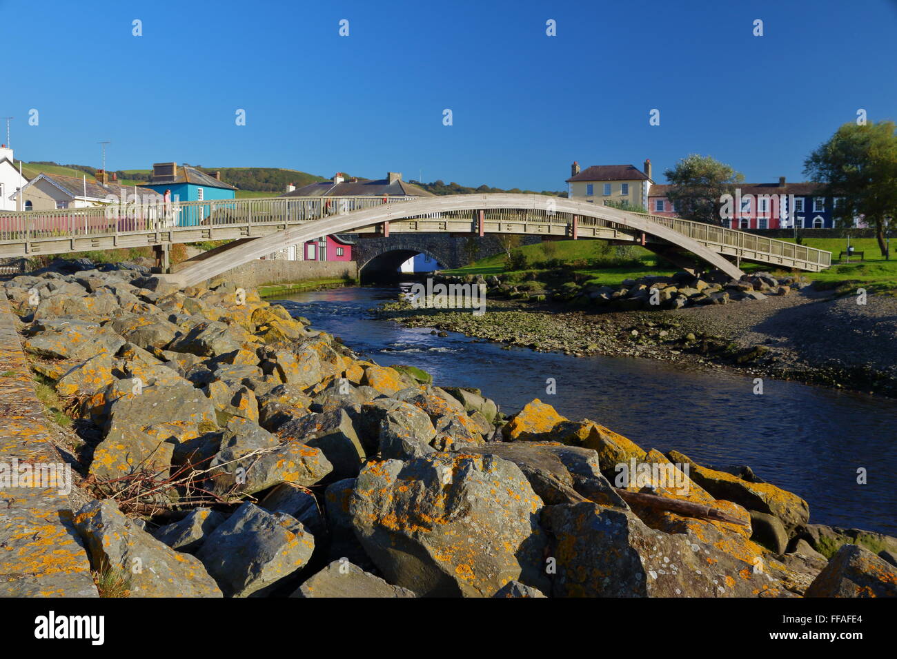 Aberaeron, Ceredigion, Wales Stock Photo - Alamy