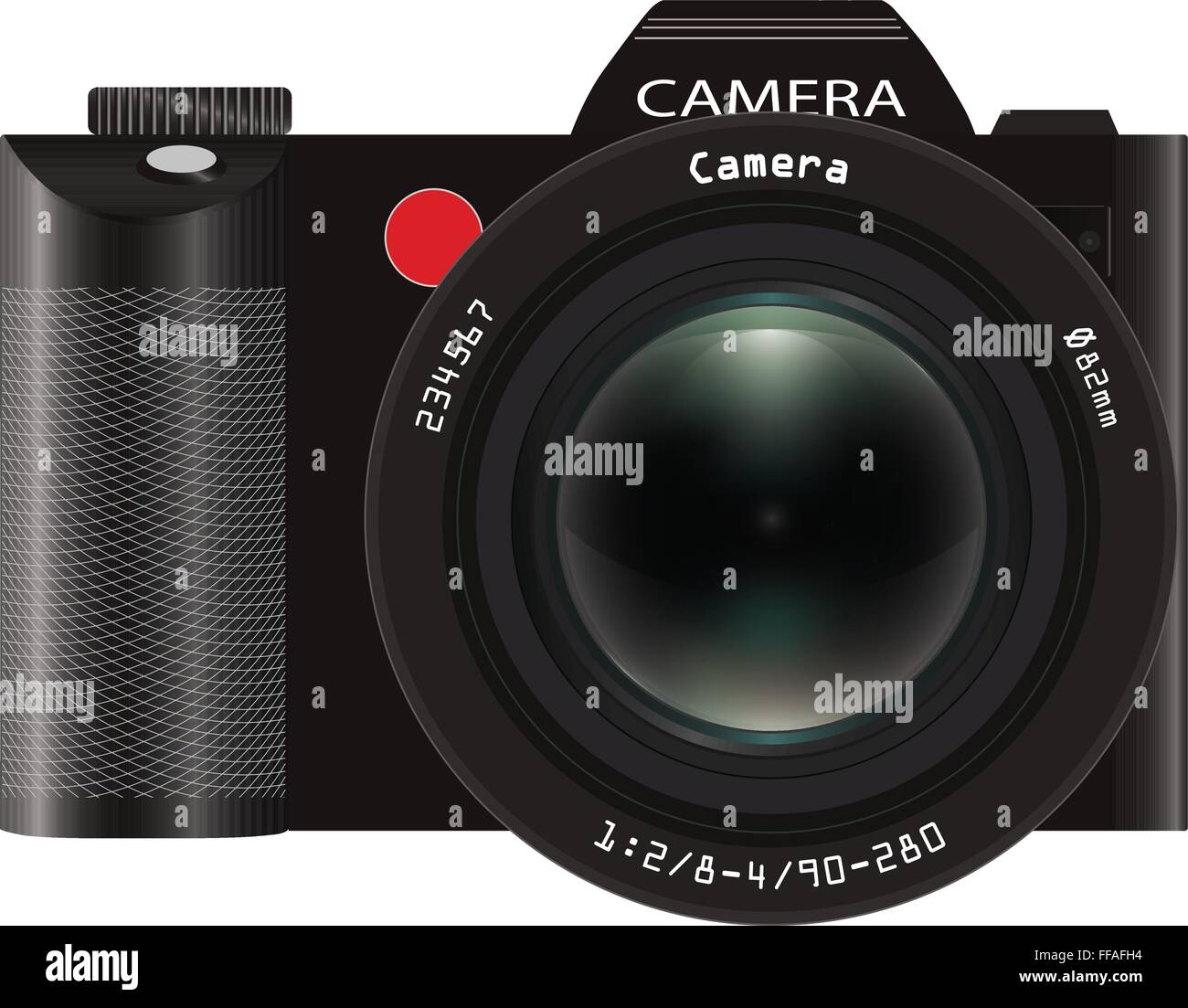 Realistic mirrorless photo camera Stock Vector Image & Art - Alamy