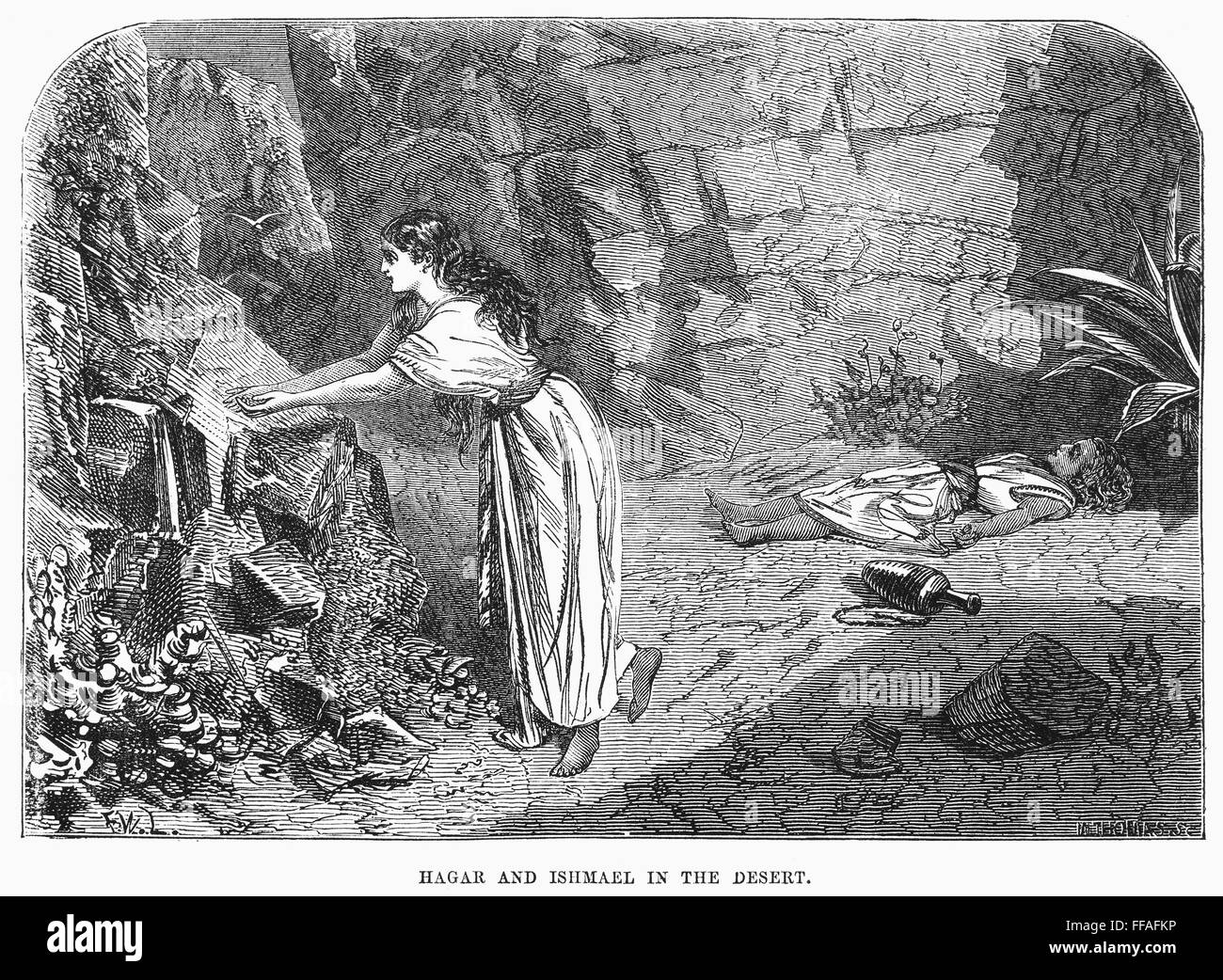 HAGAR & ISHMAEL. /nHagar and Ishmael in the Wilderness (Genesis 21: 17 ...