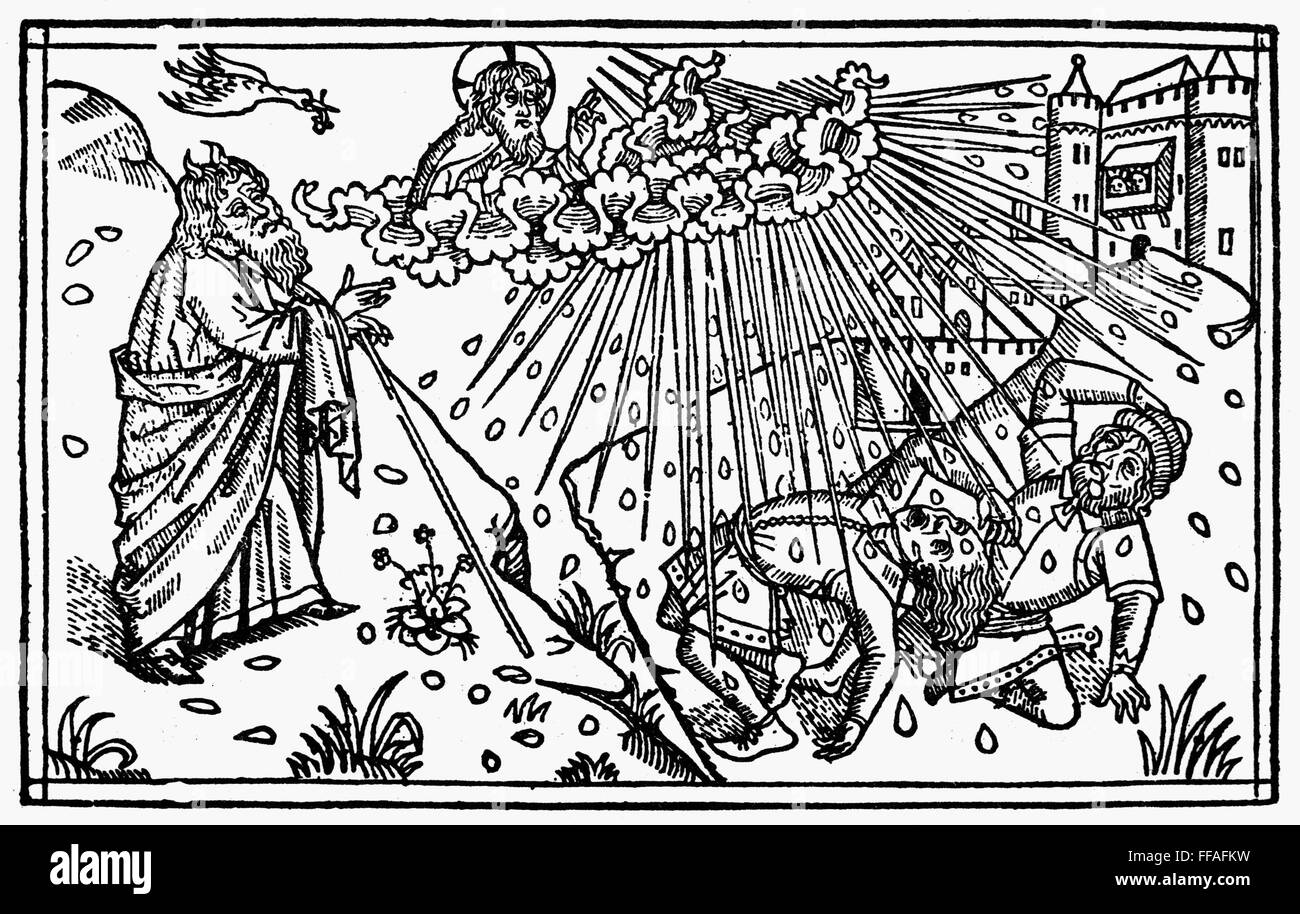 PLAGUE OF HAIL. /nThe terrific hailstorm accompanied by thunder and ...