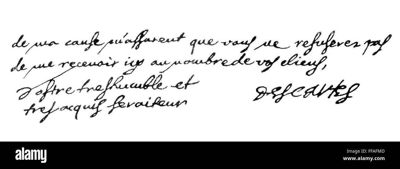 RENE DESCARTES (1596-1650). /nFrench scientist and philosopher ...