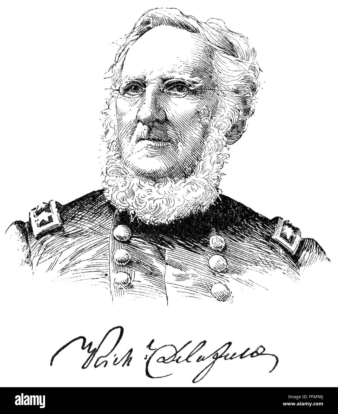 RICHARD DELAFIELD (1798-1873). /nAmerican military engineer Stock Photo ...