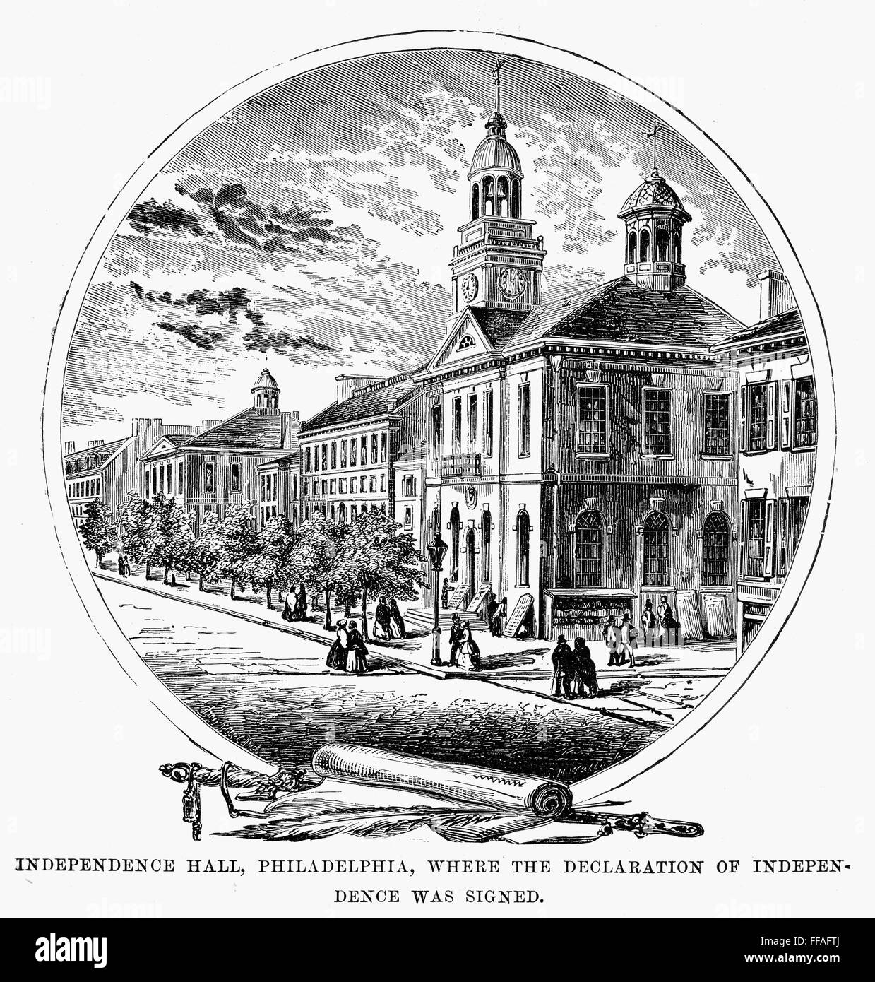 PHILADELPHIA STATE HOUSE. /nIndependence Hall in Philadelphia ...