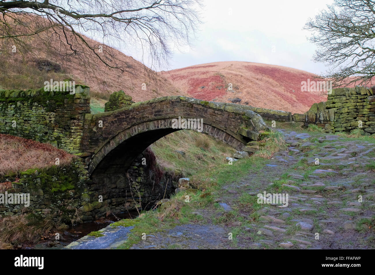 Pack Horse Bridge, on the Pennine Way at Marsden Stock Photo - Alamy