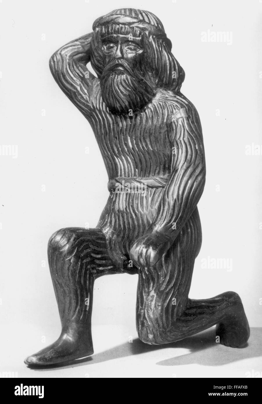 WOODWOSE, 15th CENTURY. /nWoodwose, or wild man. Brass, German, 15th ...