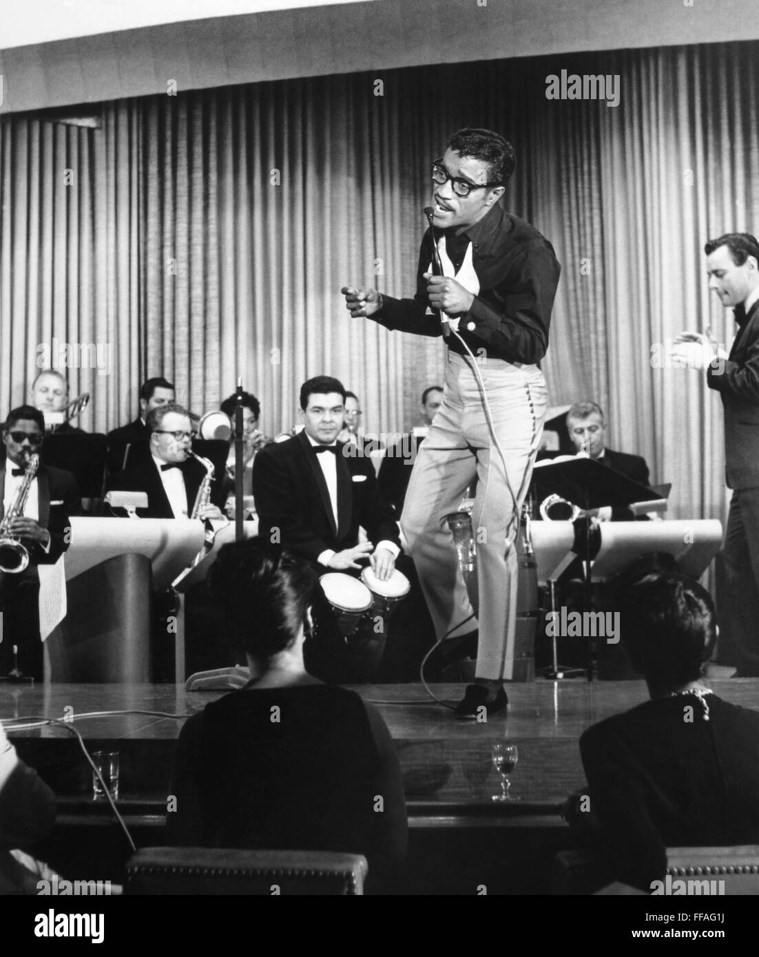 SAMMY DAVIS JR. /n(1925-1990). American actor and singer. Undated ...