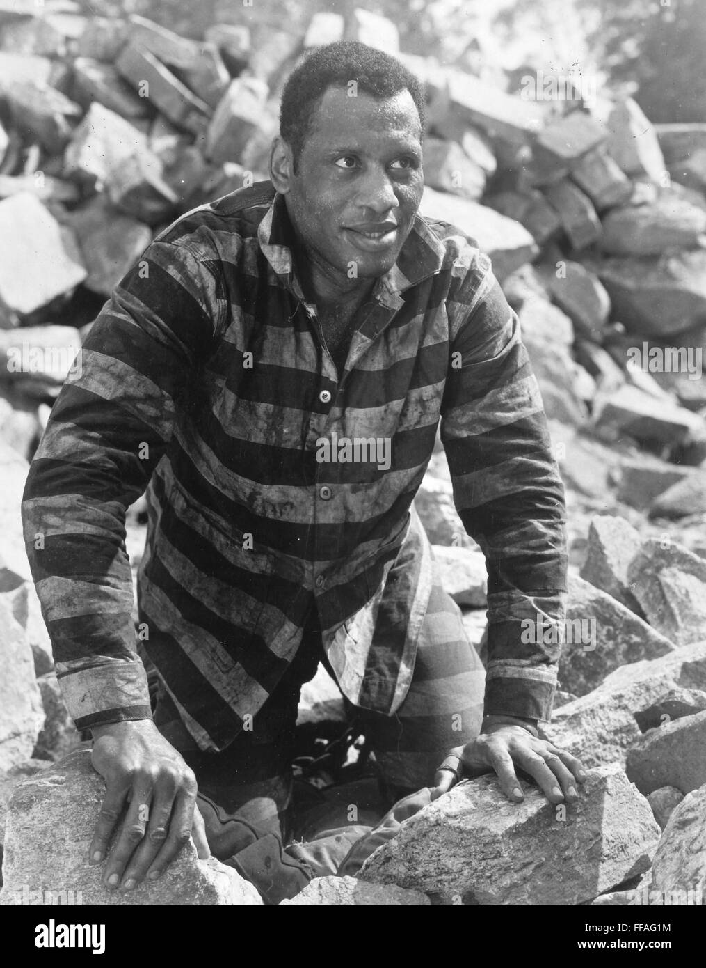PAUL ROBESON (1898-1976). /nAmerican singer and actor. In a scene from ...