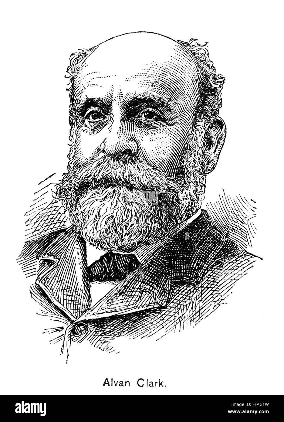 ALVAN CLARK (1804-1887). /nAmerican lens maker and astronomer. Line ...