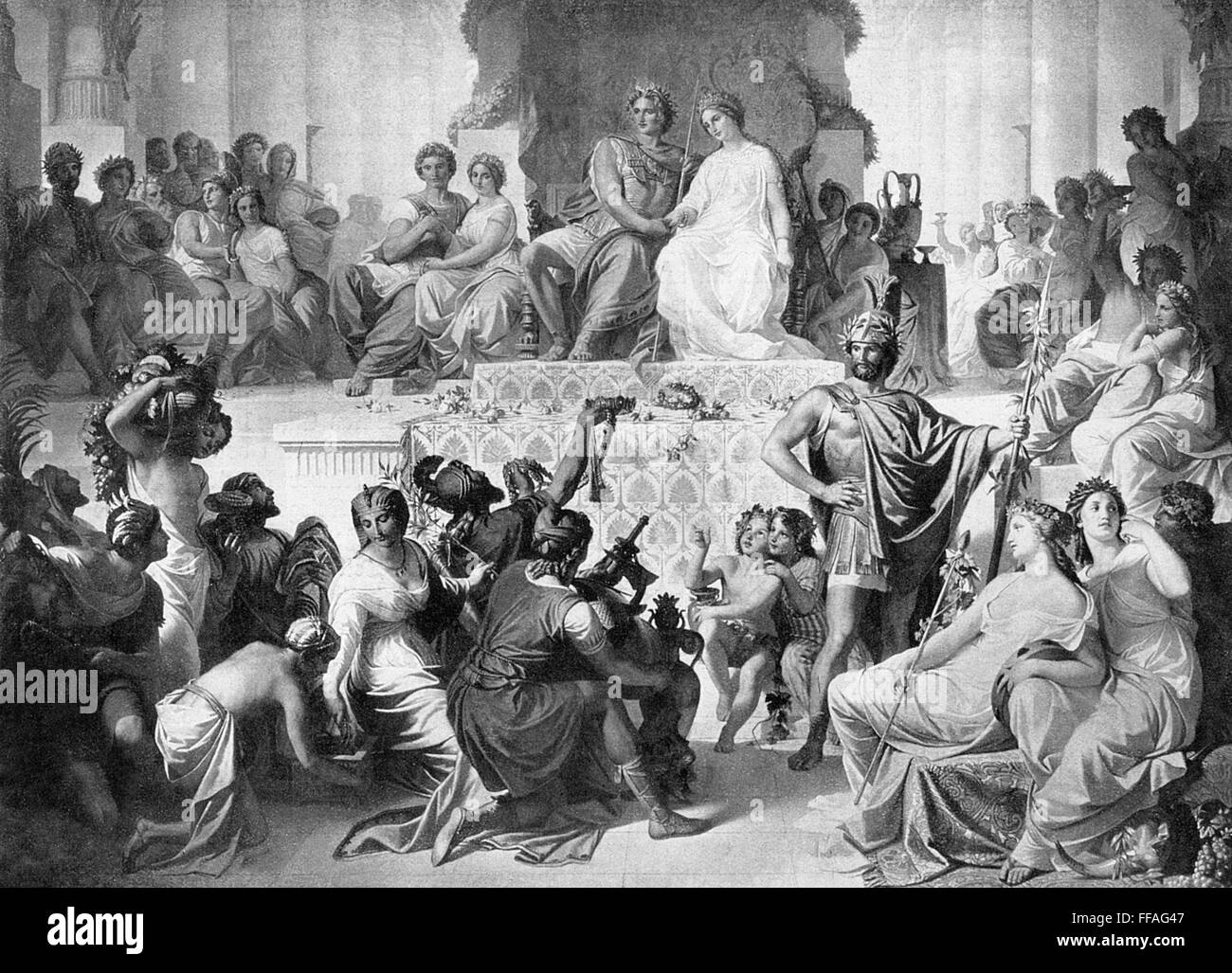 ALEXANDER THE GREAT. /nWedding of Alexander the Great and Statira ...