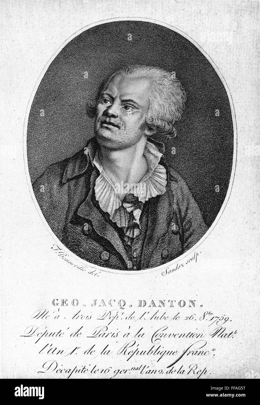 GEORGES DANTON (1759-1794). /nGeorges Jacques Danton. French ...