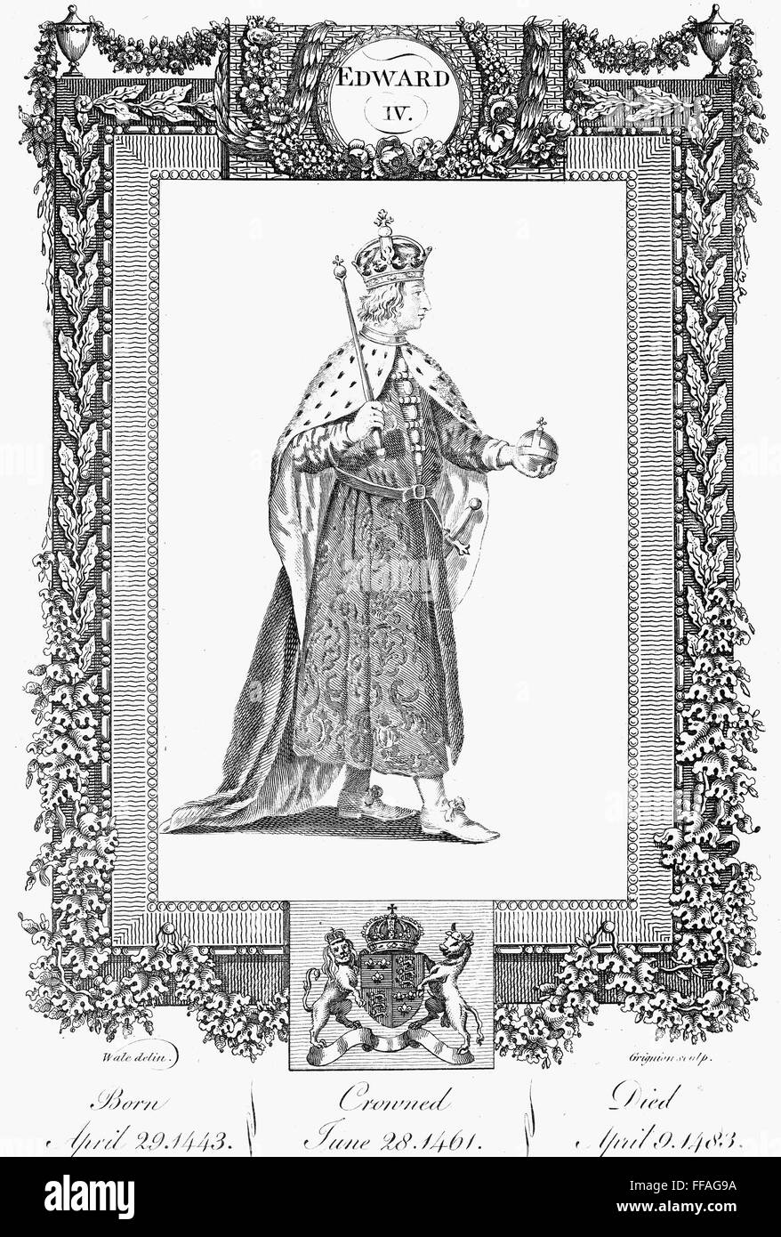 Royal coat of arms edward iv High Resolution Stock Photography and ...