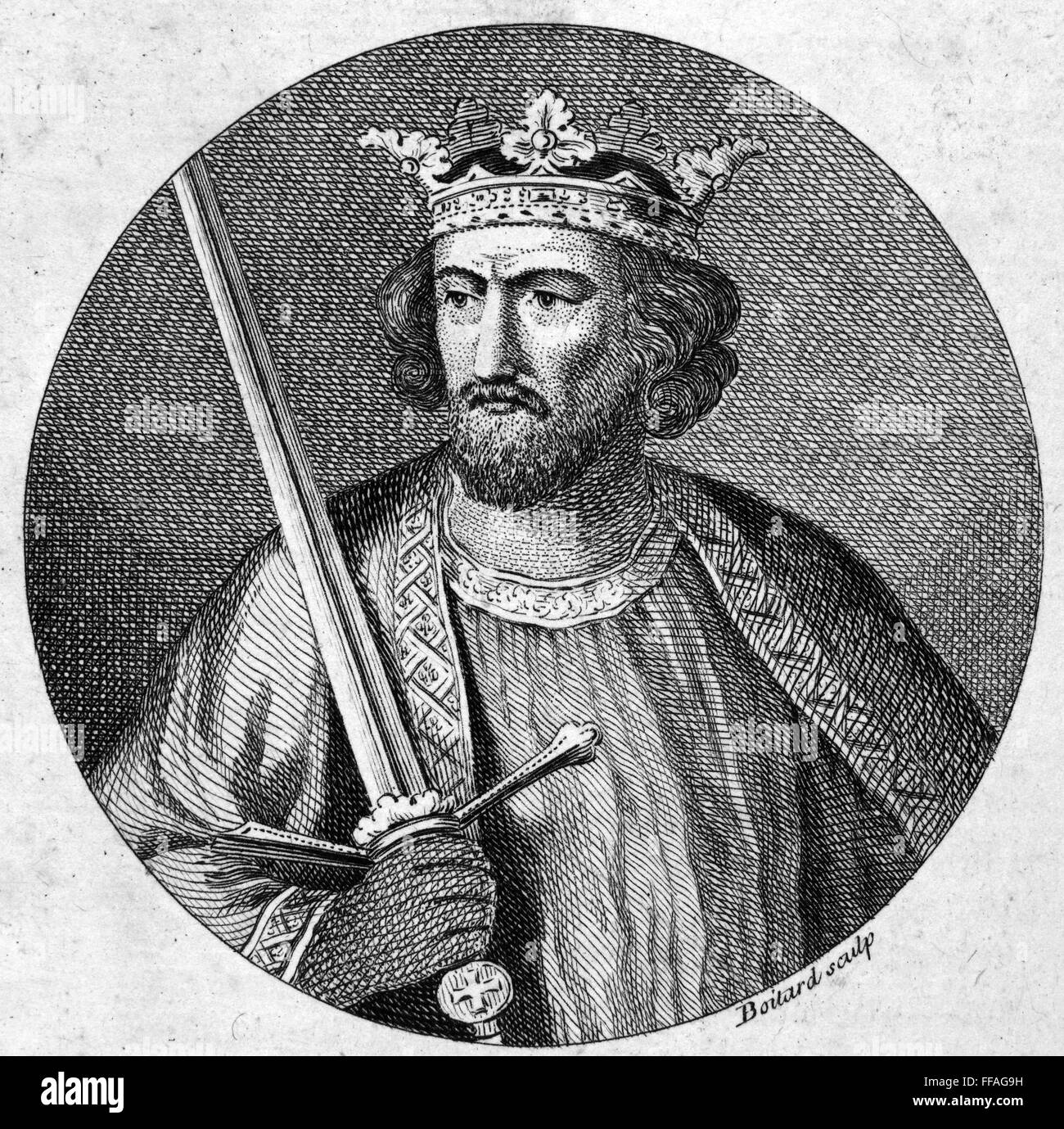EDWARD I (1239-1307). /nKing of England, 1272-1307. Copper engraving ...