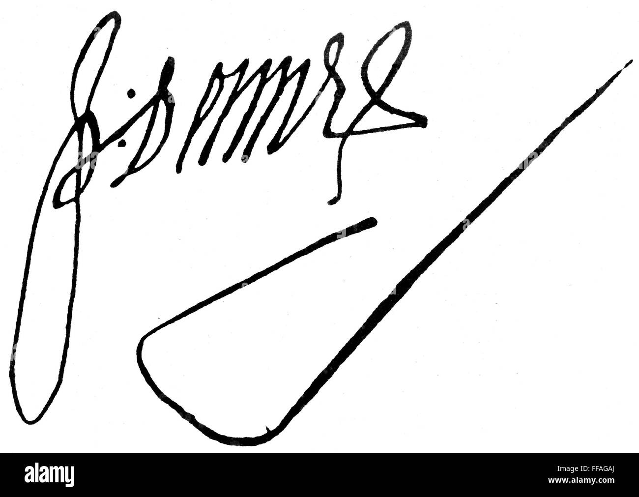 JOHN DONNE (1572-1631). /nEnglish poet. Autograph signature Stock Photo ...