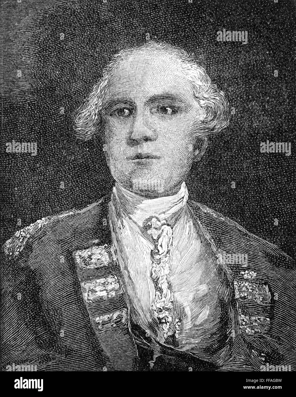 SIR FREDERICK HALDIMAND /n(1718-1791). British general. Wood engraving ...
