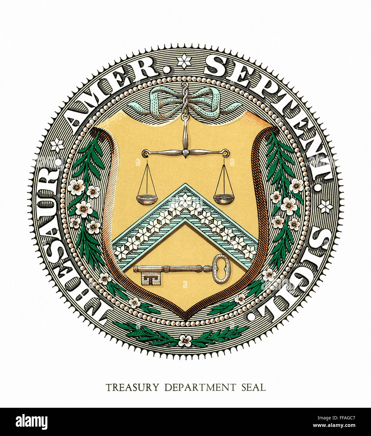 U.S. TREASURY SEAL. /nSeal of the United States Department of the ...