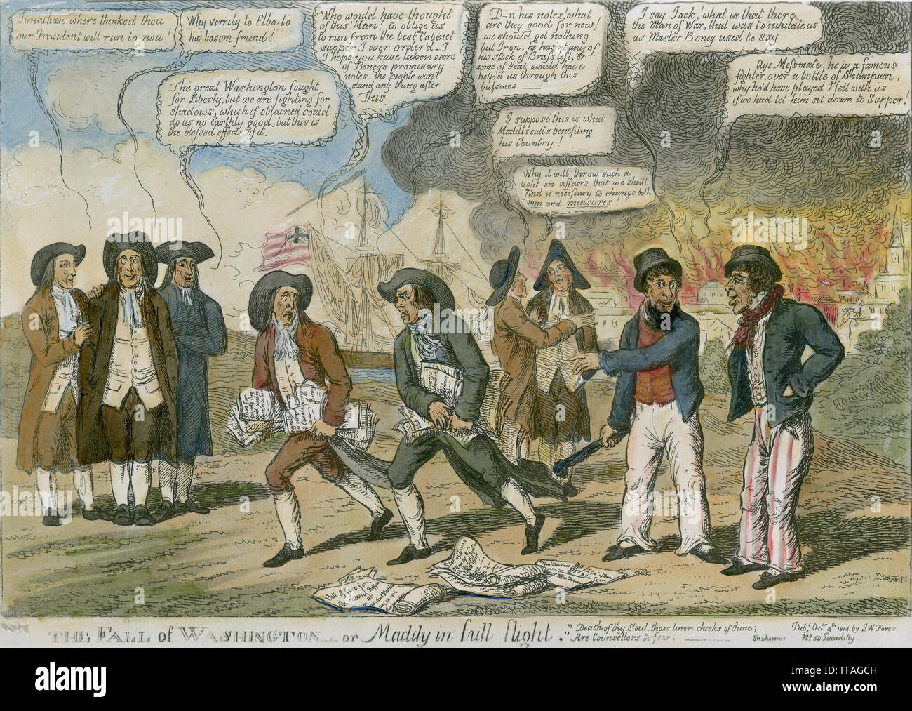 Washington dc 1814 burn hi-res stock photography and images - Alamy