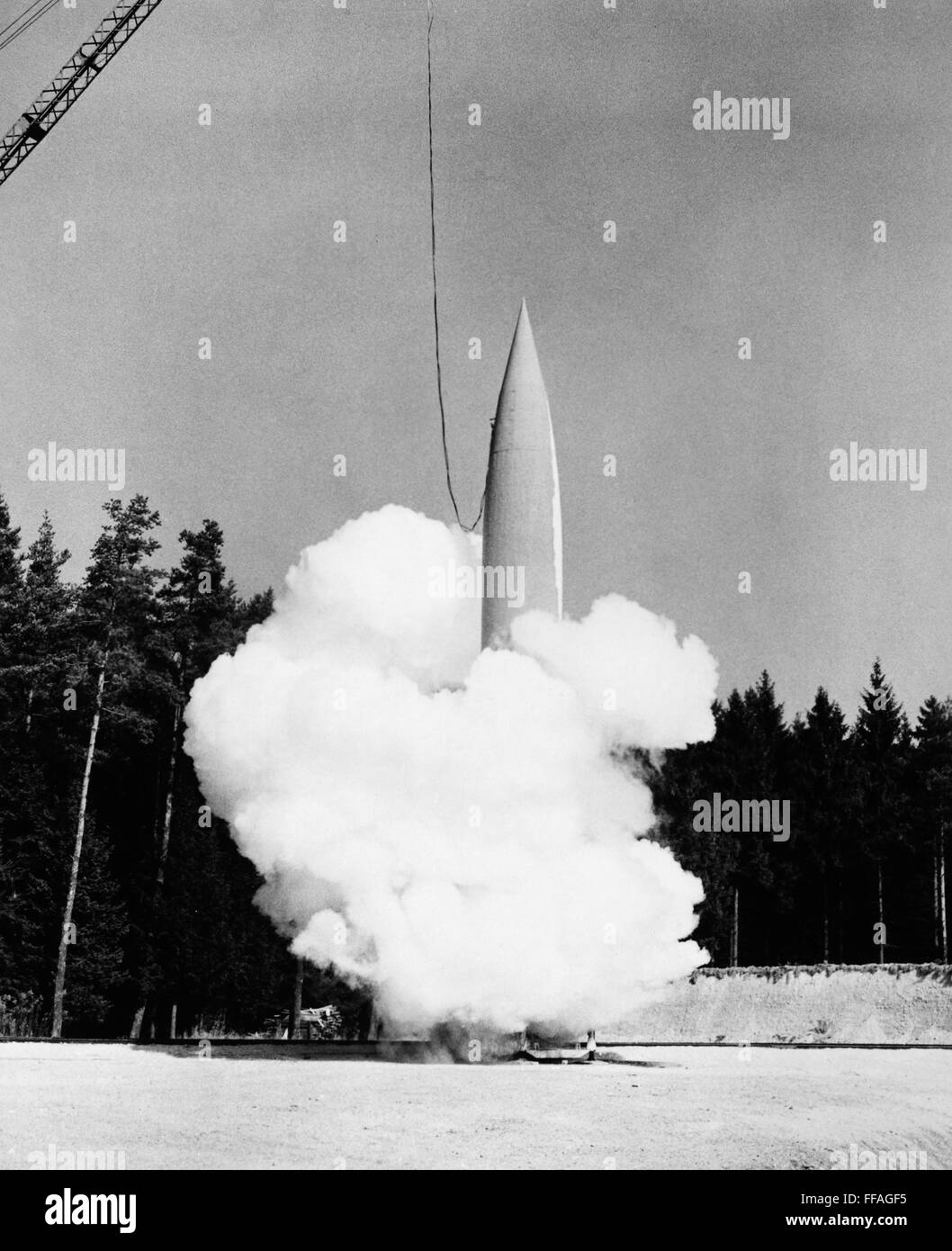 GERMAN V-2 ROCKET. /nV-2 rocket developed by the German military during ...