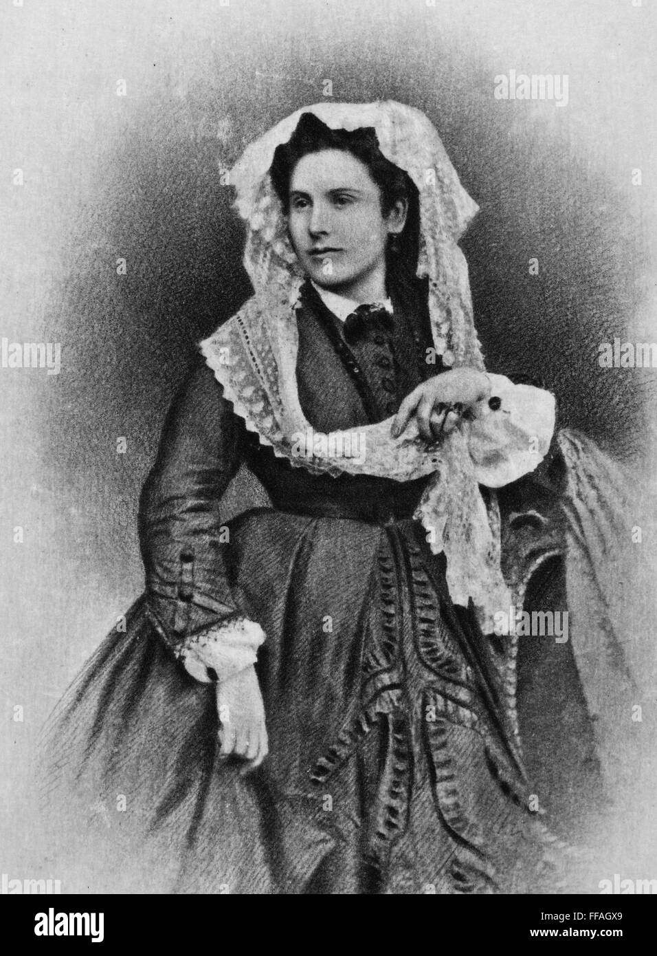 MATHILDE HEINE (1815-1883). /nNΘe EugΘnie Crescentia Mirat. Wife of the ...