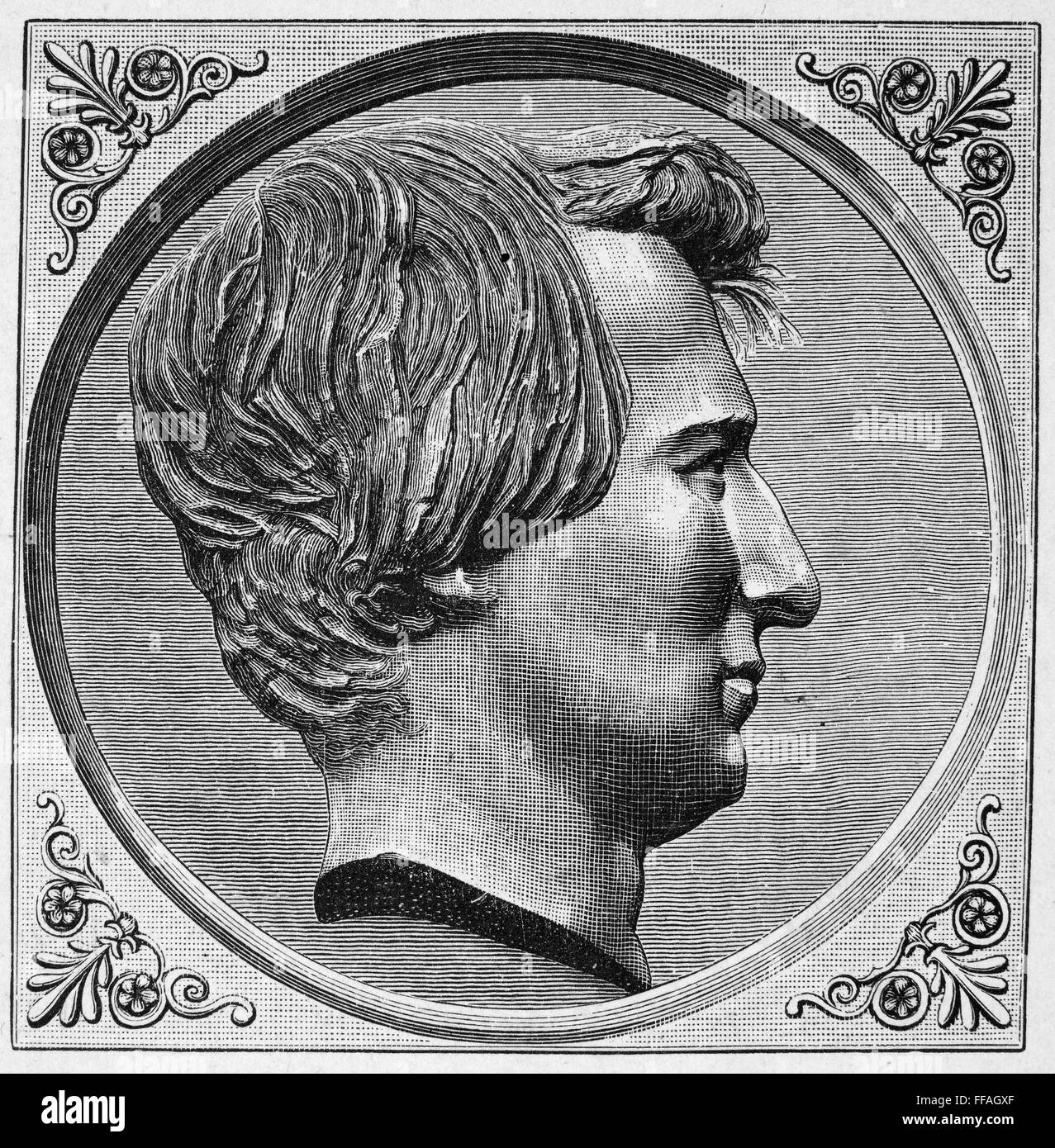HEINRICH HEINE (1797-1856). /nGerman poet and critic. Line engraving ...