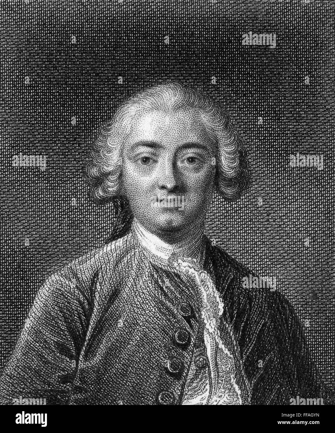 CLAUDE ADRIEN HELVETIUS /n(1715-1771). French philosopher. Steel ...
