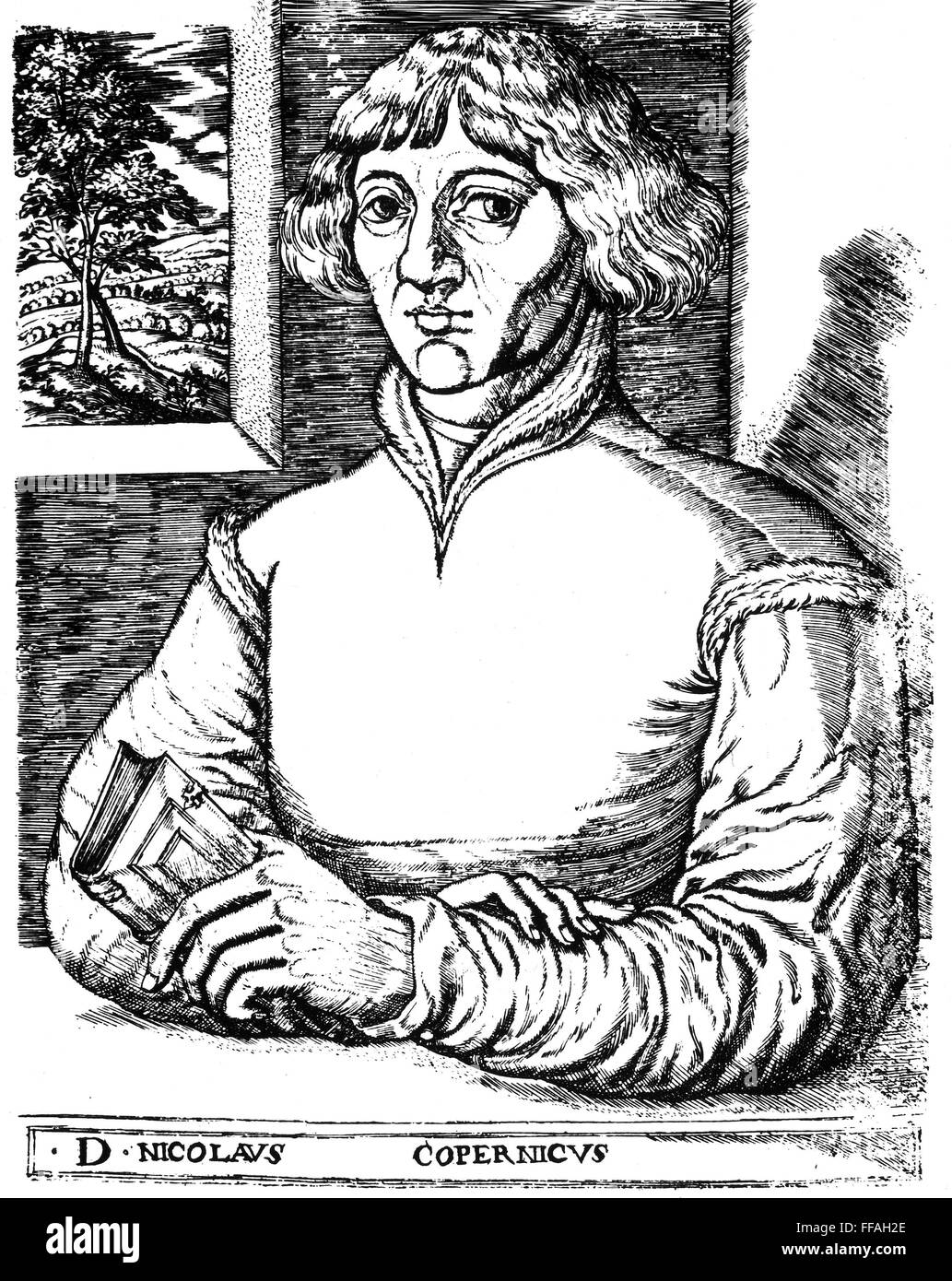 NICOLAUS COPERNICUS /n(1473-1543). Polish astronomer. Line engraving ...