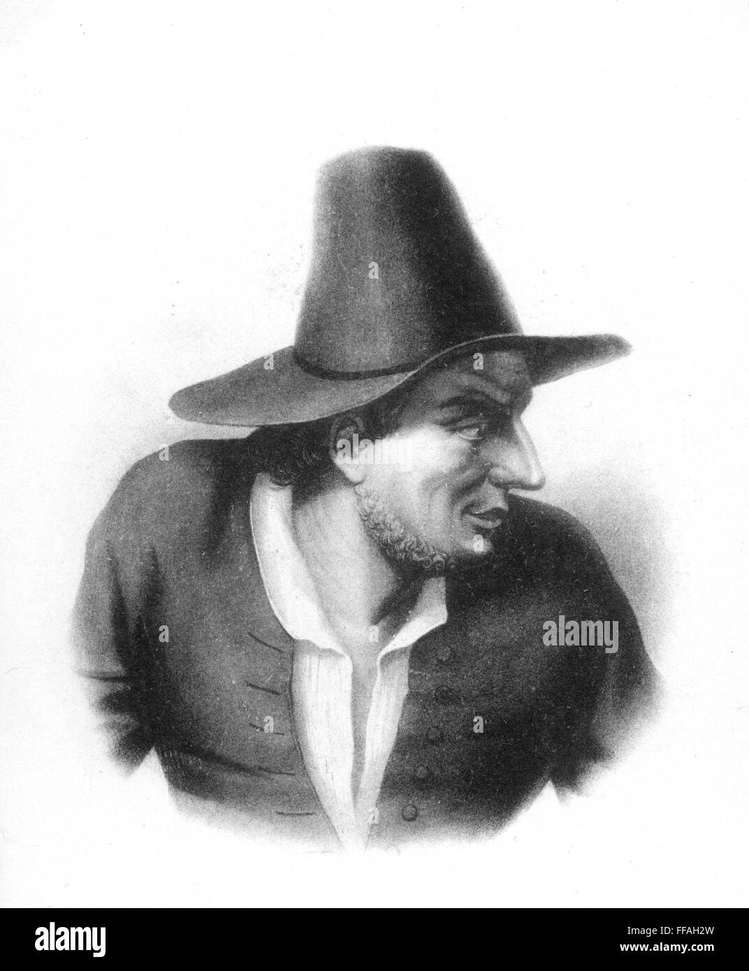 PAUL SCARRON (1610-1660). /nFrench comic writer. Gravure reproduction ...