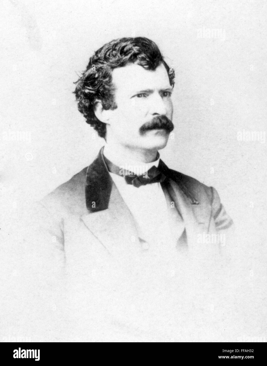 SAMUEL LANGHORNE CLEMENS /n(1835-1910). 'Mark Twain.' American writer ...