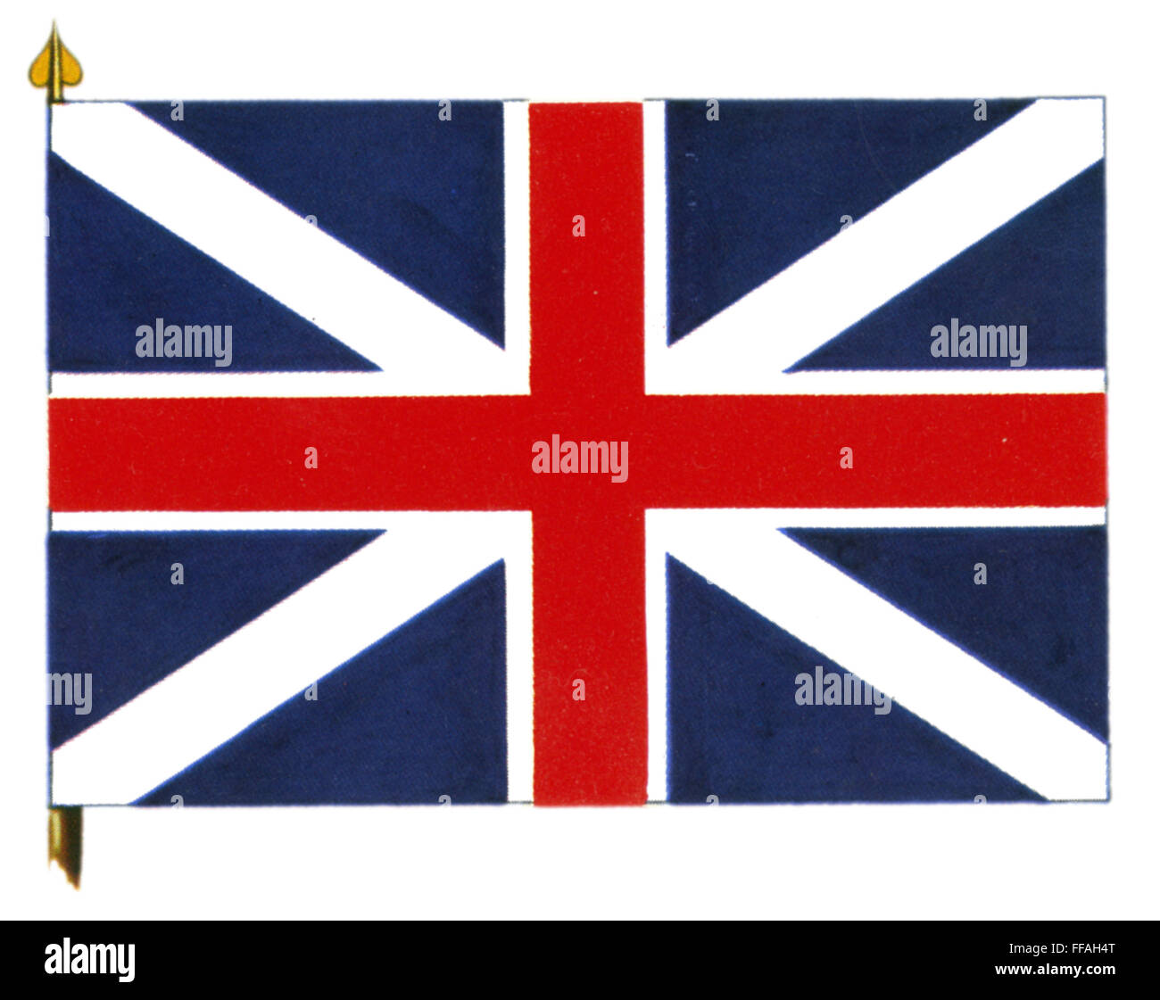 UNION JACK, 1606-1801. /nBritish Union Flag, in use in Great Britain ...