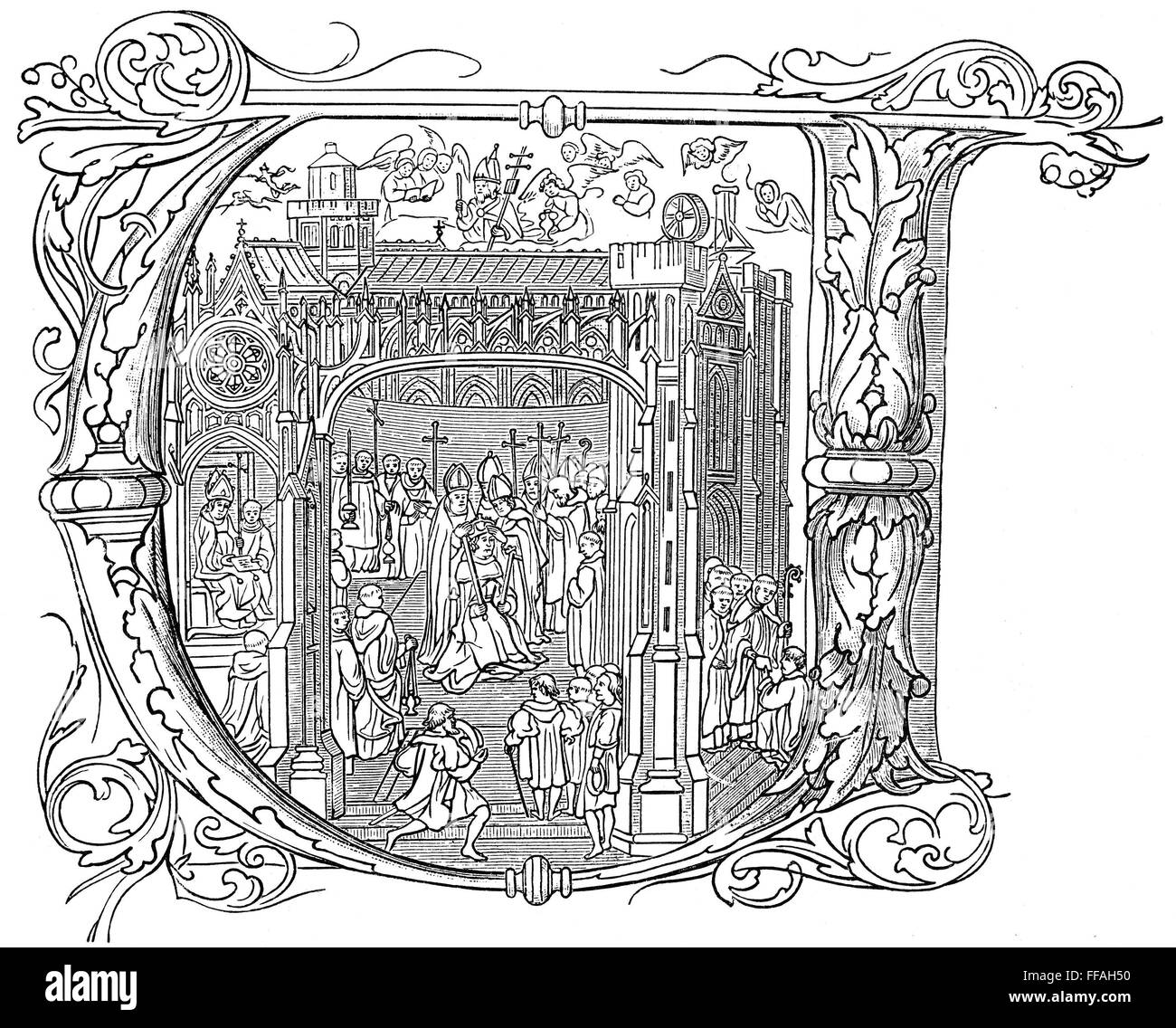 HENRY VIII (1491-1547). /nKing of England, 1509-1547. The Coronation of ...