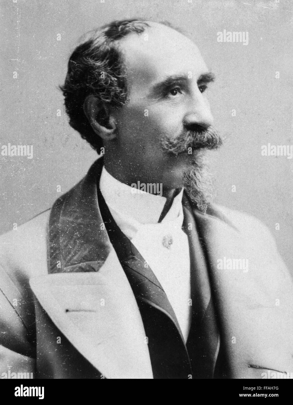 ALEXANDER HERRMANN /n(1844-1896). American (French-born) magician Stock ...