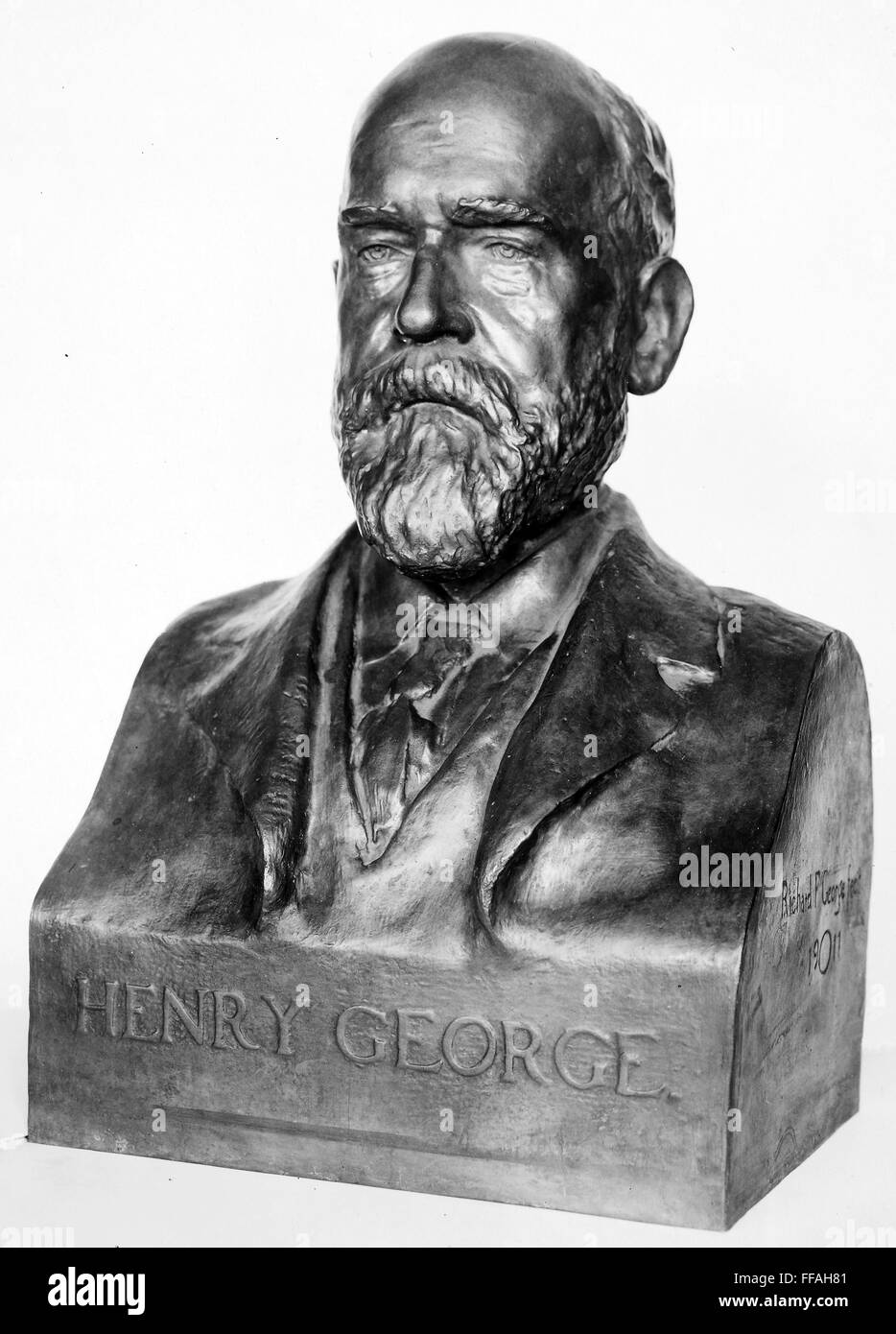HENRY GEORGE (1839-1897). /nAmerican economist. Bronze, 1911, by his ...