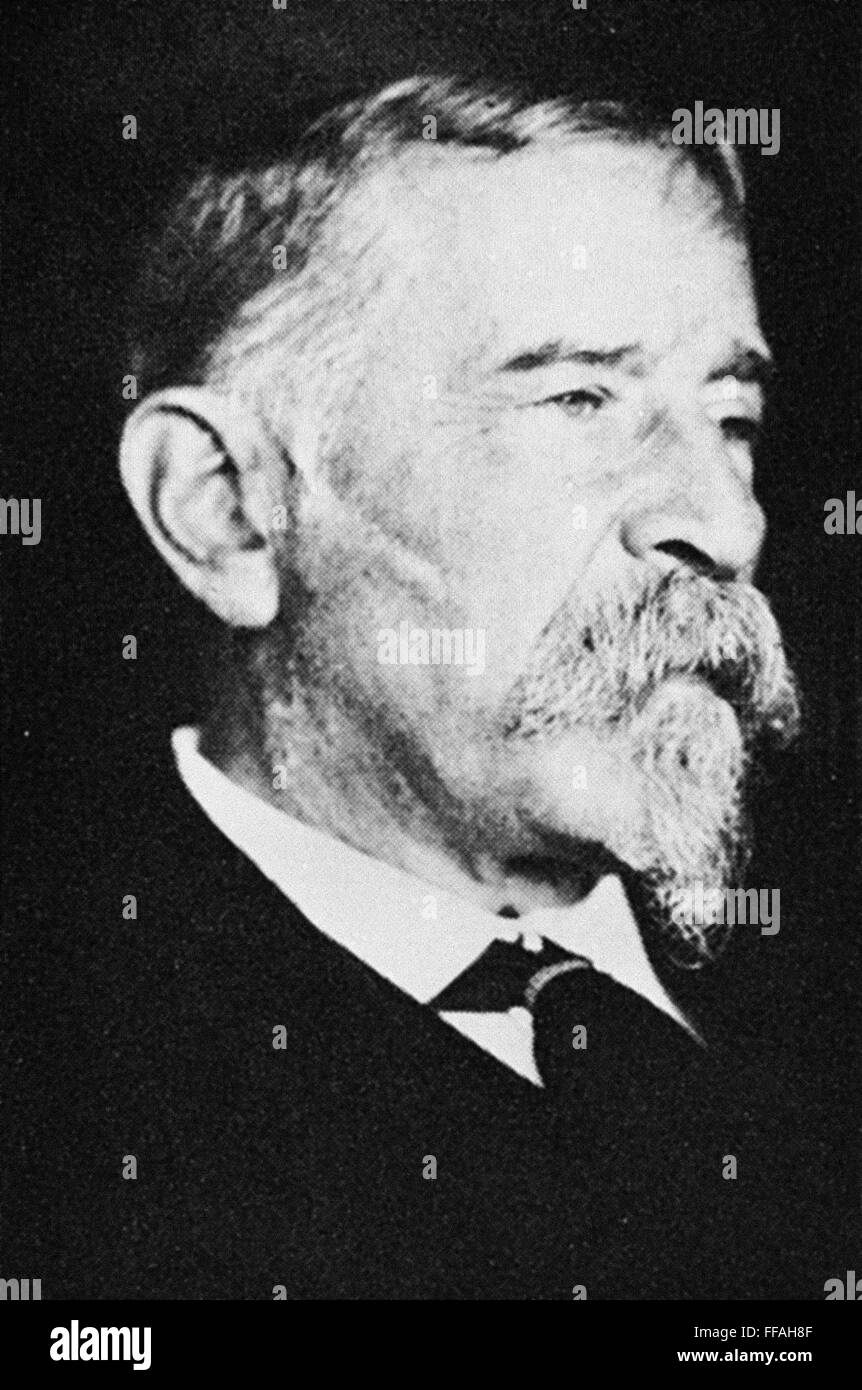 HENRY LEE HIGGINSON /n(1834-1919). American banker Stock Photo - Alamy