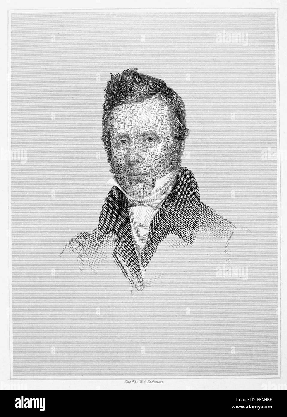 JAMES HOGG (1770-1835). /nScottish poet. Stipple engraving, 19th ...